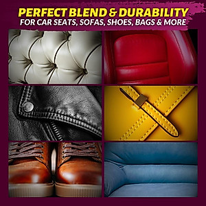 COCONIX Leather & Vinyl Repair Kit - Brown & Shades | Fix Tears, Holes, Scratches, and Peeling on Leather and Vinyl Furniture, Car Seats, and Jackets | Easy Application with Customizable Colors