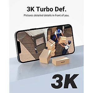 ANNKE 16CH PoE Security Camera System, 8X 3K/5MP Wired Turret IP Cameras with Built-in Microphone, 2.8mm Lens, IP67, 12MP NVR Recorder with 4TB HDD, AI Motion Detection, Compatible with Alexa
