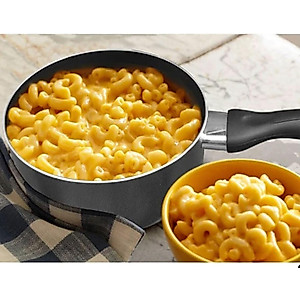 Kitchen Saucepan Pot Heavy Gauge Granite Look with Tempered Glass Lid Heat Resistant Lid & Pot Handles 2,3,4,5 Qt (4 Qt & 5 QT Combo Set)