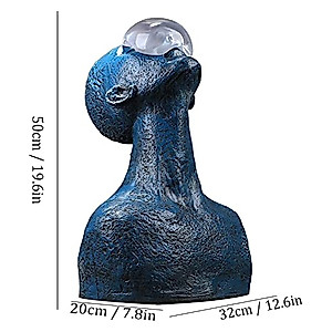 TISVY Sculpture Crafts KIZQYN Sculptures Desktop Character Statue Ornaments Office Desk Resin Bust Character Sculpture Decoration Living Room Study Room Hotel Art Decor Ornaments Desktop Decoration