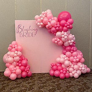 Pink Balloons Arch Kit, ADOINBY 139Pcs Pastel Pink Hot Pink Balloon Garland kit, 18 12 10 5 Inch Different Size Balloons for Wedding Birthday Princess Theme Baby Shower Bridal Shower Party Decorations