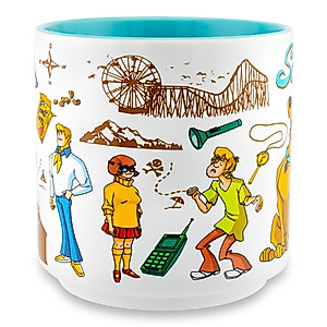 Silver Buffalo Scooby-Doo and the Gang Crystal Cove Ceramic Mug | Coffee Cup For Tea, Espresso, Cocoa | Holds 13 Ounces