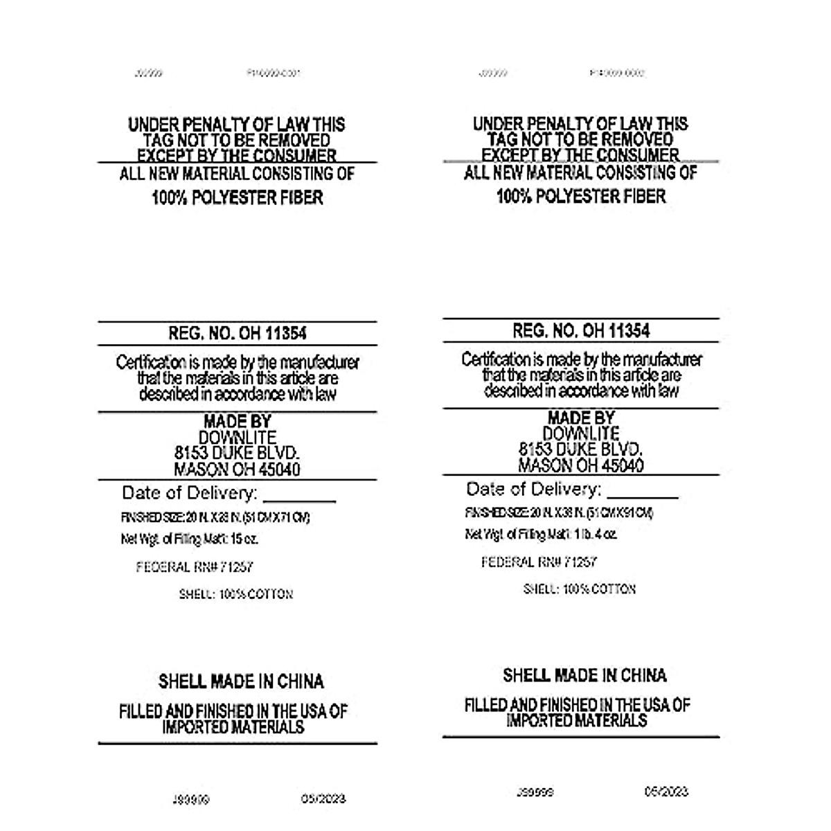 DOWNLITE Extra Soft Hypoallergenic Down Alternative Bed Pillow - Stomach Sleeper Pillow (Standard/Queen)