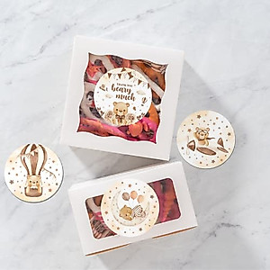 500Pcs Bear Baby Shower Decor-Thank You Beary Much Stickers Roll Bear Thank You Label Stickers for Baby Shower Party,Kids Birthday Party, Gender Reveal Supplies Gift Bags Box Envelope Seal Sticker