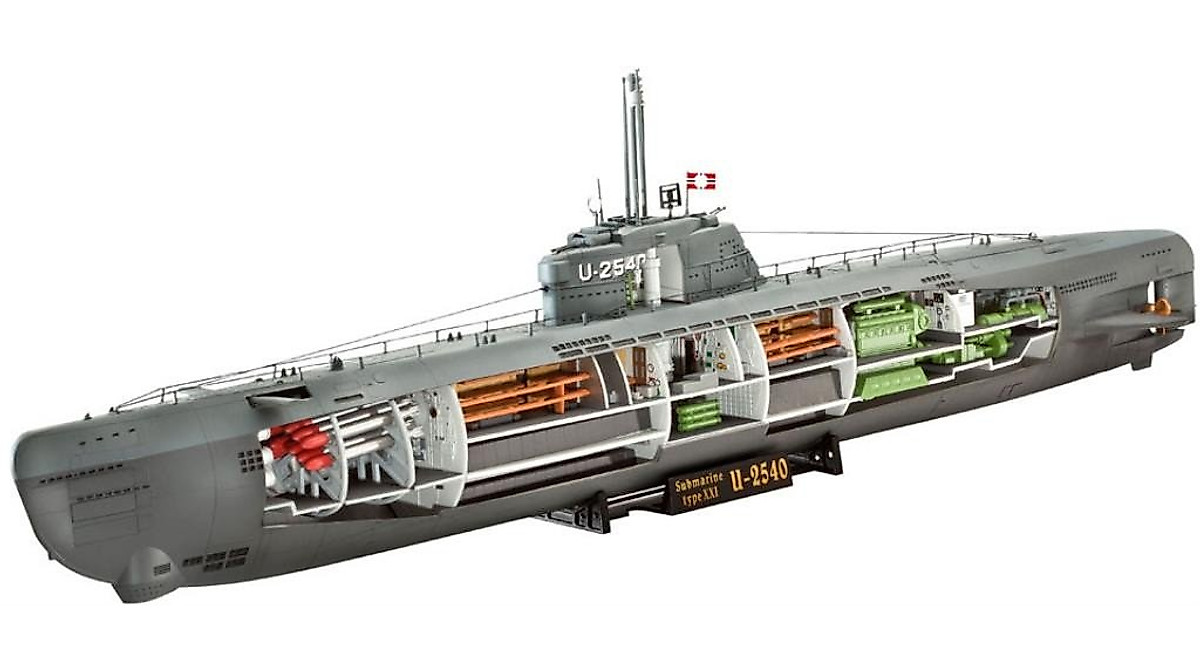 Revell U-Boat Type XXI Kit - Detailed WWII Submarine Model