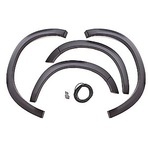 Lund SX204T Elite Series Black Sport Style Textured Front and Rear Fender Flare - 4 Piece