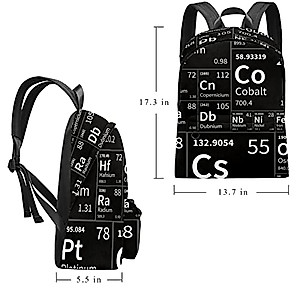 VBFOFBV Travel Backpack, Laptop Backpack for Women Men, Fashion Backpack, Blackboard Periodic Table of Chemical Elements