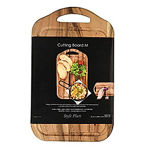 Pearl Metal C-9136 Acacia Cutting Board, Medium Size, Cutting Board, Style Plate