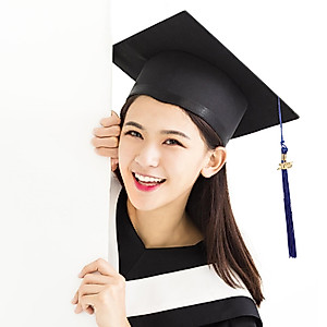 24 Pcs Graduation Cap Tassels Graduation Pendants 2025 Year Charms Graduation Hat Tassel Decor Hat Academic Graduation Cap Tassels Alloy Blue