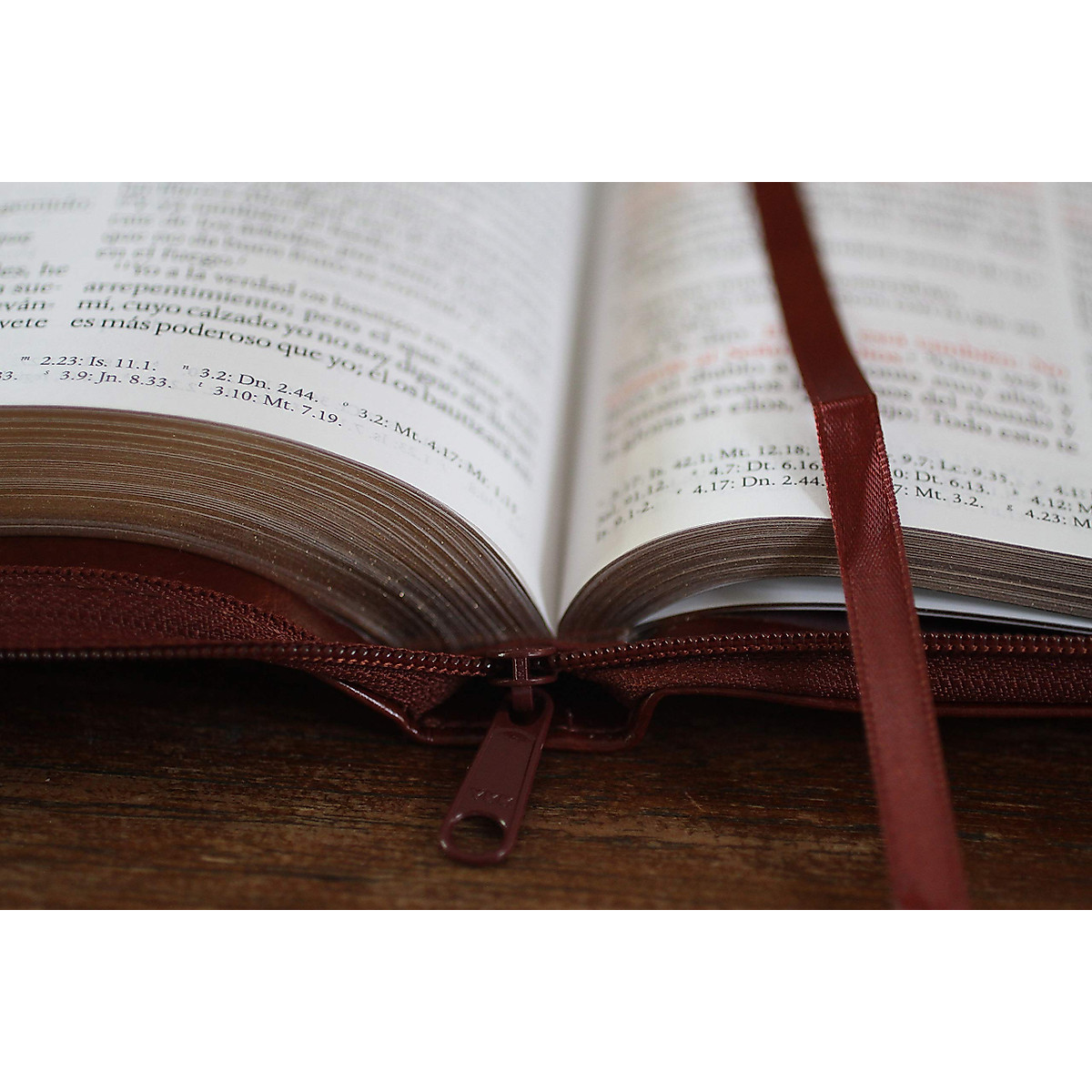 Biblia Reina Valera 1960 letra grande. Símil piel canela, cremallera, tamaño manual / Spanish Bible RVR 1960. Handy Size, Large Print, Leathersoft, Brown Zip