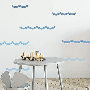 Ocean Waves Wall Decals Kids Room Wall Decor Sea Waves Wall Decals Peel and Stick Removable Wall Stickers