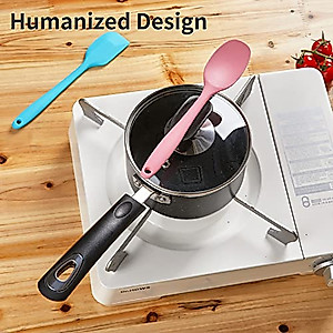 RATWIA 1 Quart Saucepan with Lid,Ultra Nonstick Sauce Pan 1Qt Small Pot with Glass Lid,Great for Home Kitchen Restaurant