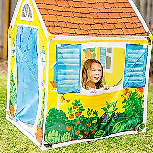 Melissa & Doug Cozy Cottage Fabric Play Tent and Storage Tote