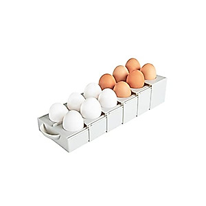 Kitchen Spaces Eggstra Space Egg Holder, Standard, Gray