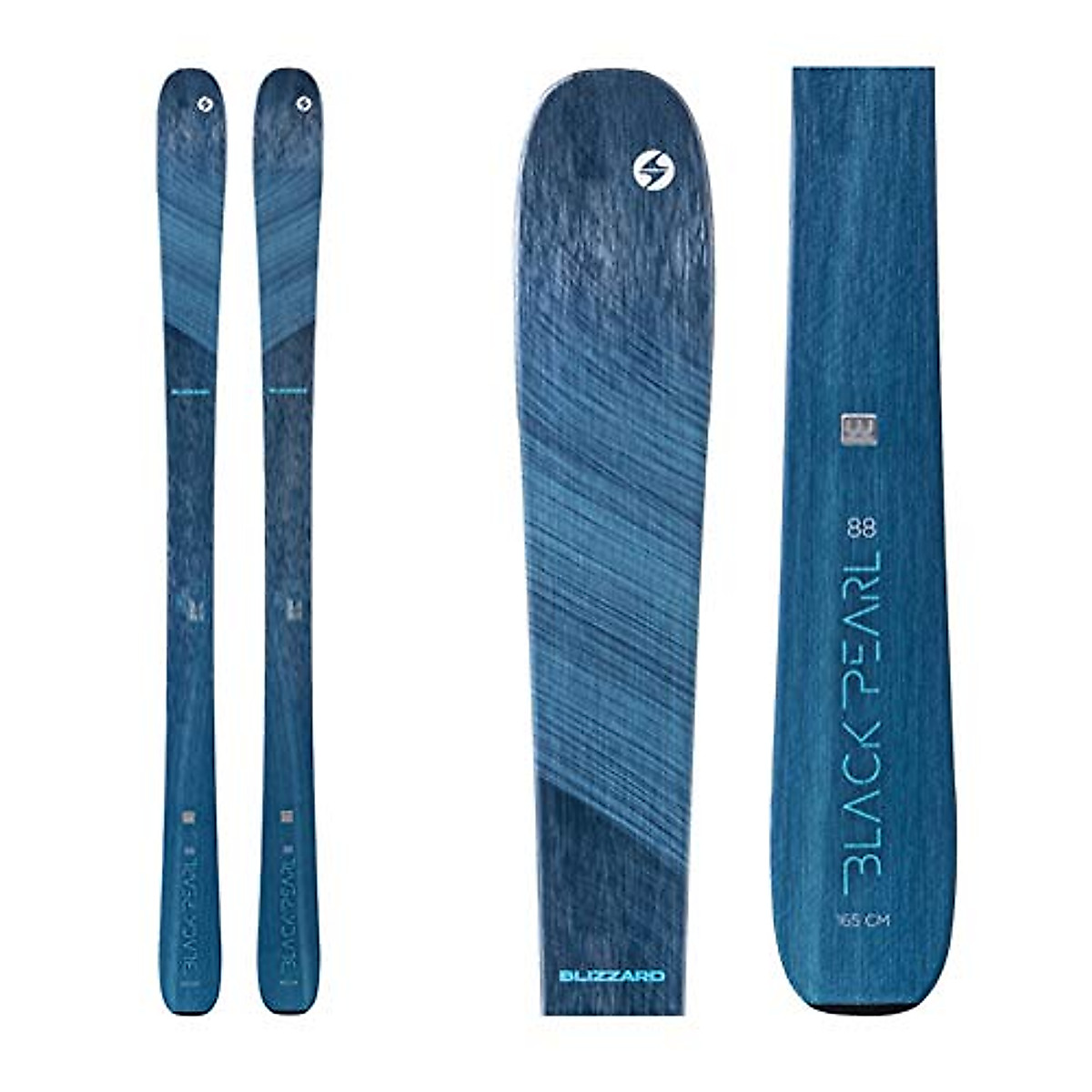 Blizzard Entertainment Women's Black Pearl 88 All-Mountain Lightweight Skis, Blue, 153 cm (8A007500001)