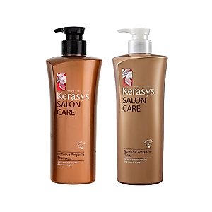 KERASYS Salon Care Nutritive Ampoule Shampoo + Conditioner
