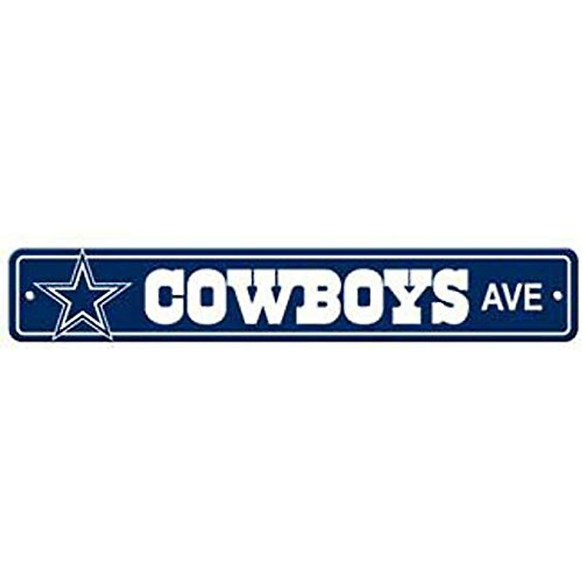 Cowboys Ave Metal Street Sign 4"x16" Football Team Logo Avenue Man Cave