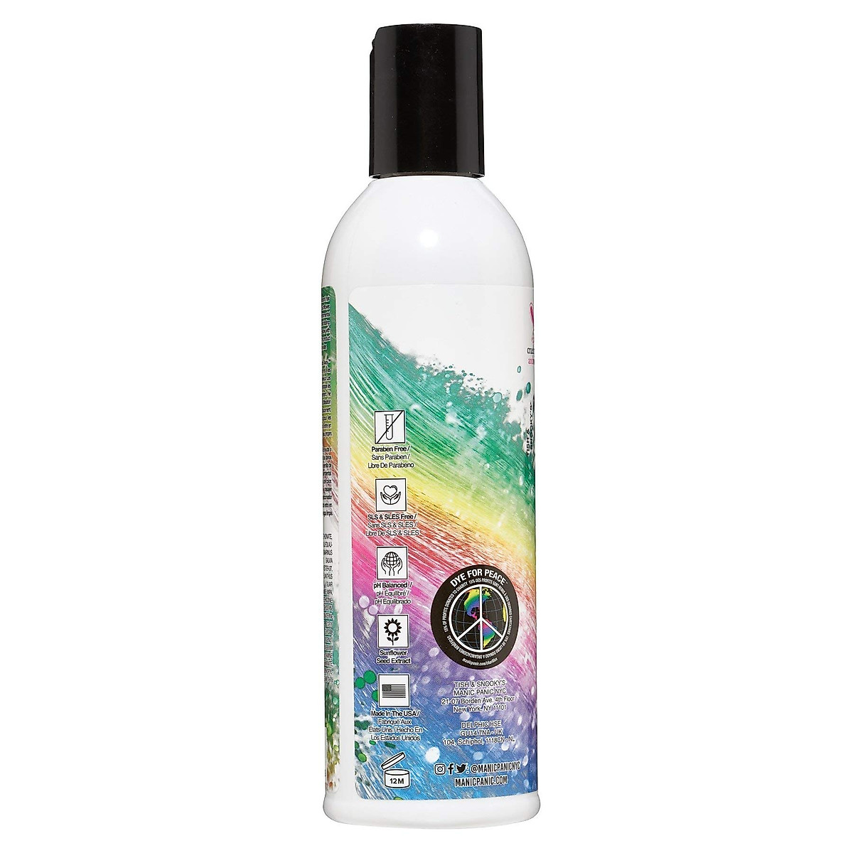 MANIC PANIC Not Fade Away Color Safe Shampoo for Color Treated Hair - Sulfate & Paraben Free - Vegan & Cruelty Free Moisturizing & Volumizing Shampoo (8oz)