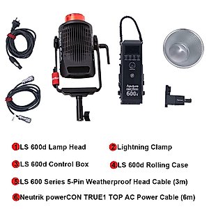Aputure LS 600d LED Video Light V-Mount, CRI & TLCI ≥96,Bluetooth App Control 8 Lighting FX Aputure 600d for YouTube Studio, Video Shooting, Gaming, Streaming, Broadcasting, Conference