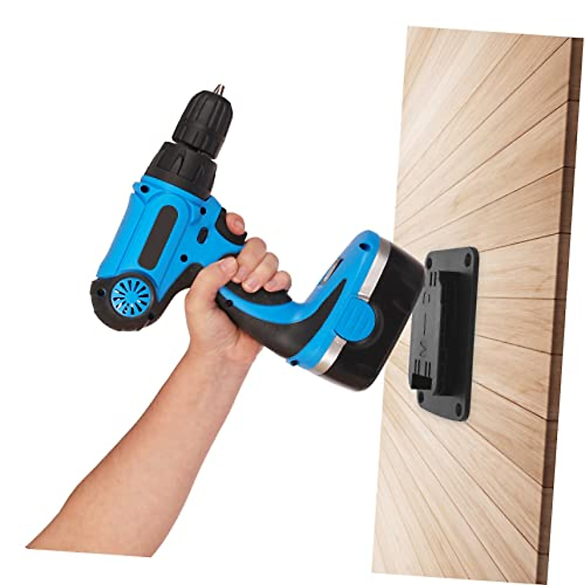 VILLCASE 18 Pcs Drill Tool Holder Drill Storage Dock Bracket Tool Holders Drill Tools Holder Drill Tool Fixing Bracket Drill Tool Brackets Hanger Stand Lithium Battery Mount Abs M18