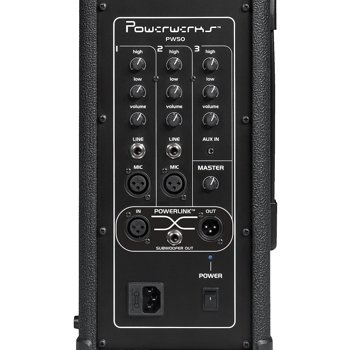 Powerwerks PA System (PW50) & Amazon Basics XLR Male to Female Microphone Cable - 10 Feet, Black