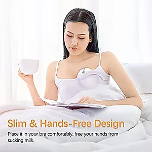 Antsiya Wearable Breast Pump with Cellphone App Control, Hands Free Breast Pump, Low Noise & Painless Electric Breast Pump, Portable Breastfeeding Breast Pump with 4 Modes & 10 Levels, 27MM Flange