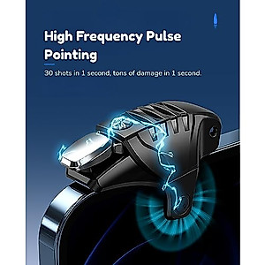 Phone Cooler Fan and Game Controller Triggers, Cellphone Radiators and Game Controller, Phone Cooler with Game Controller Triggers, Supports One Key Switching of Four Gear Modes