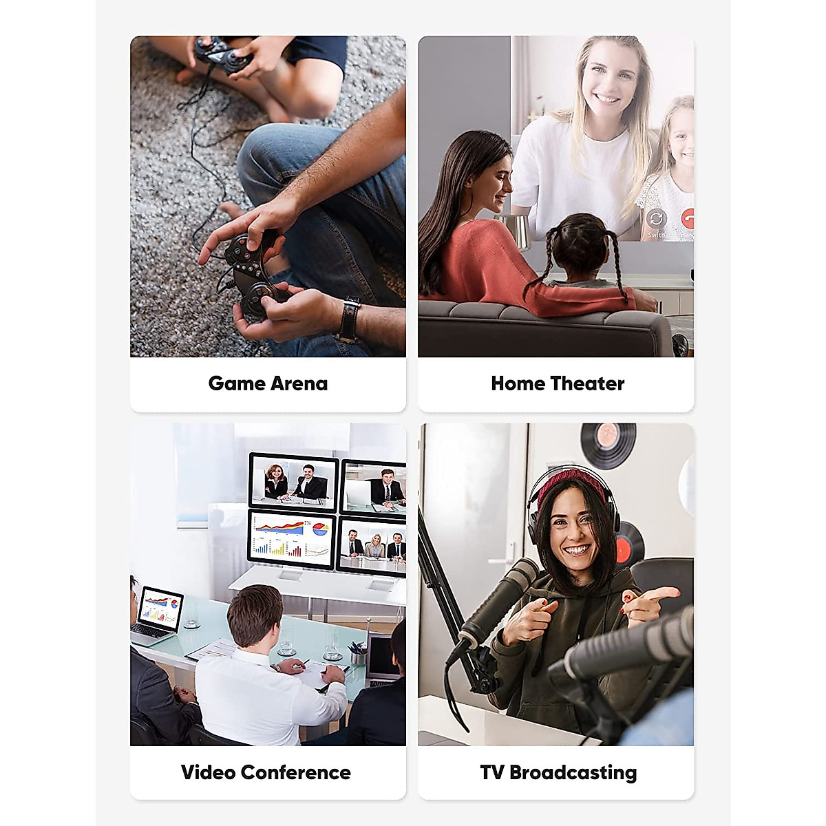 Highwings 8K 4K HDMI Extender Cable, Short HDMI Extension Cable 2.1 4K@30Hz/ 60Hz/ 120Hz, Ultra high Speed HDMI Adapter Male to Female Compatible with PS5 Roku Stick Blu Ray Player HDTV Laptop 1FT