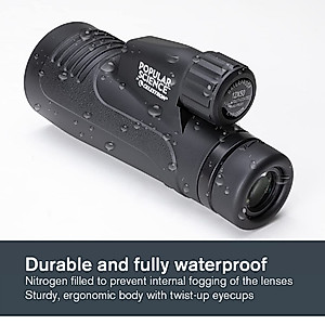 Popular Science by Celestron Outland X 12x50mm Monocular with Tripod, Smartphone Adapter, and Bluetooth remote