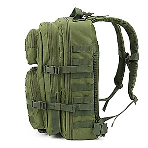 REEBOW GEAR Military Tactical Backpack Large Army 3 Day Assault Pack Molle Bag Boys Backpacks for School Army Green