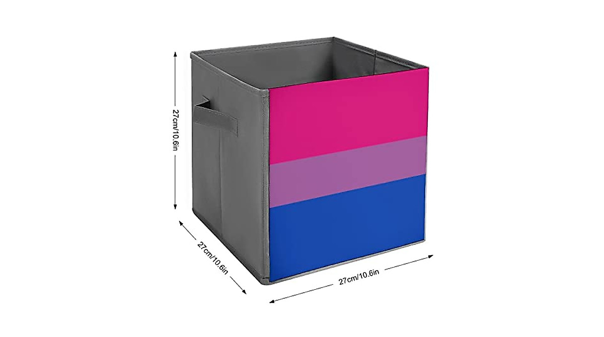 Bisexual Pride Flag Storage Bins: Organize with Style & Pride