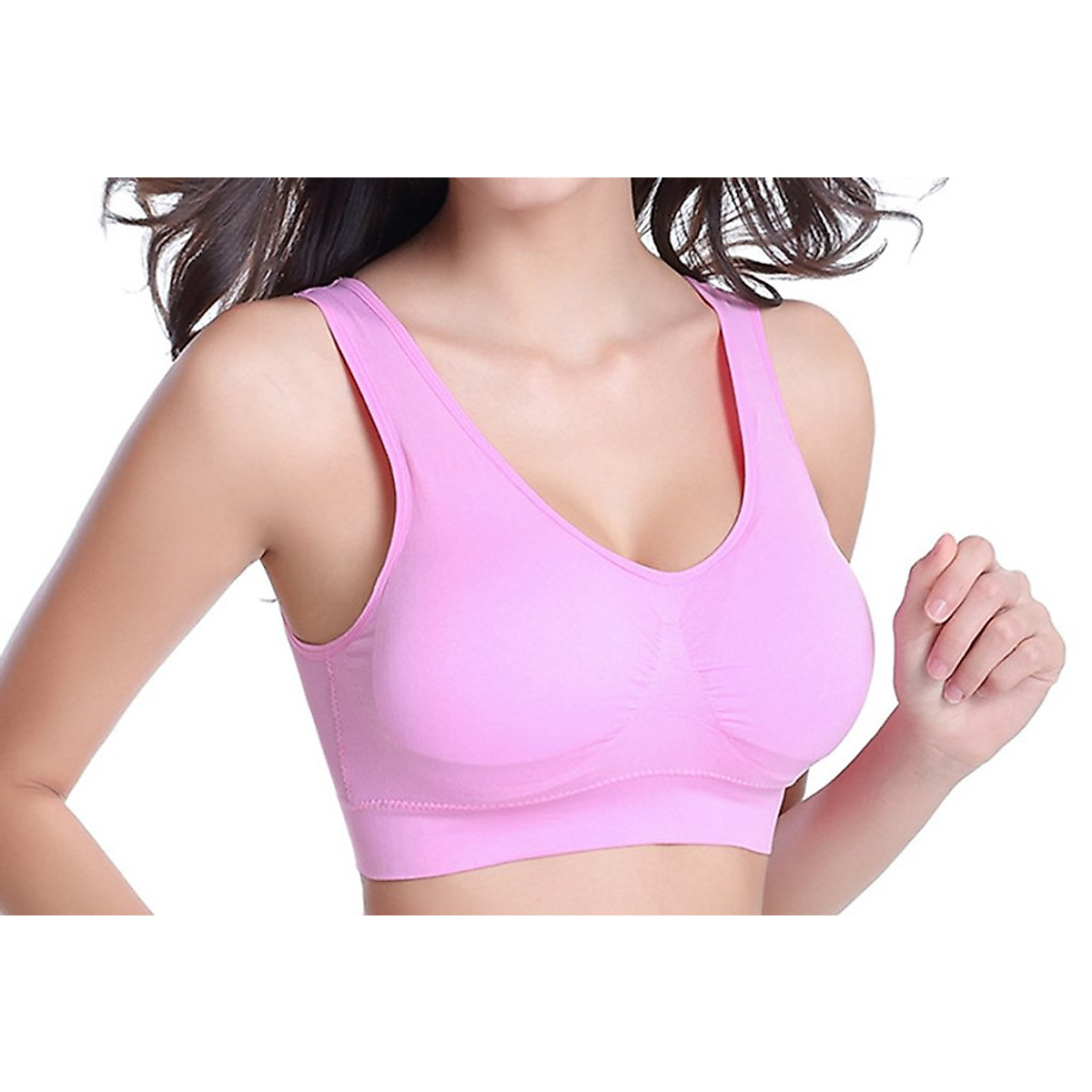Women's Comfort Workout Sports Bra Low-Impact Activity Sleep Bras Pack of 3 XL