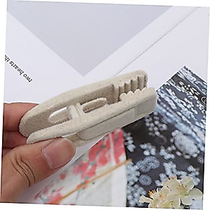 YARNOW Plastic Clothes Hanger Flocked Hangers 30pcs Hanger Clothes Peg Hanger Clips Coat Hanger Trouser Press Clothes Pin