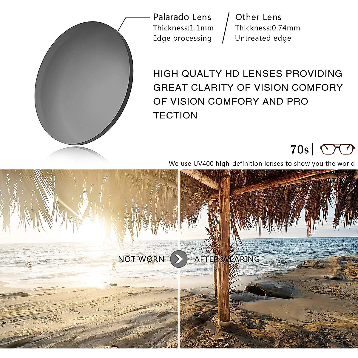 Palarado Trendy Fashion Sunglasses Women Men Rectangle 90s Vintage Retro 2000s 70s Square Shades Cool Cute Rectangular Chunky Baddie Blenders Shady Rays (Black Frame/Grey Lens)