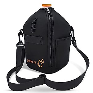Gallo Fit Gallon Jug Sleeve with Strap - 8mm Thick Neoprene Jug Cooler | Best in Class Durable YKK Zipper, Multi Purpose Clip, and Phone Holder | Fits Standard Water & Milk Jugs