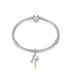 LuxglitterLin Graduation 2022 Charm Graduate Hat Cap &Scroll Dangle Bead for Pandora Bracelet