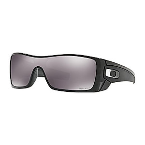 Oakley Batwolf Sunglasses (Black Ink Frame, Prizm Black Lens) with Lens Cleaning Kit and Country Flag Microbag