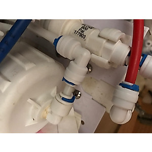 JIUWU 1/4 inch Locking Clips for RO Reverse Osmosis Water Filter Fittings Pack of 50