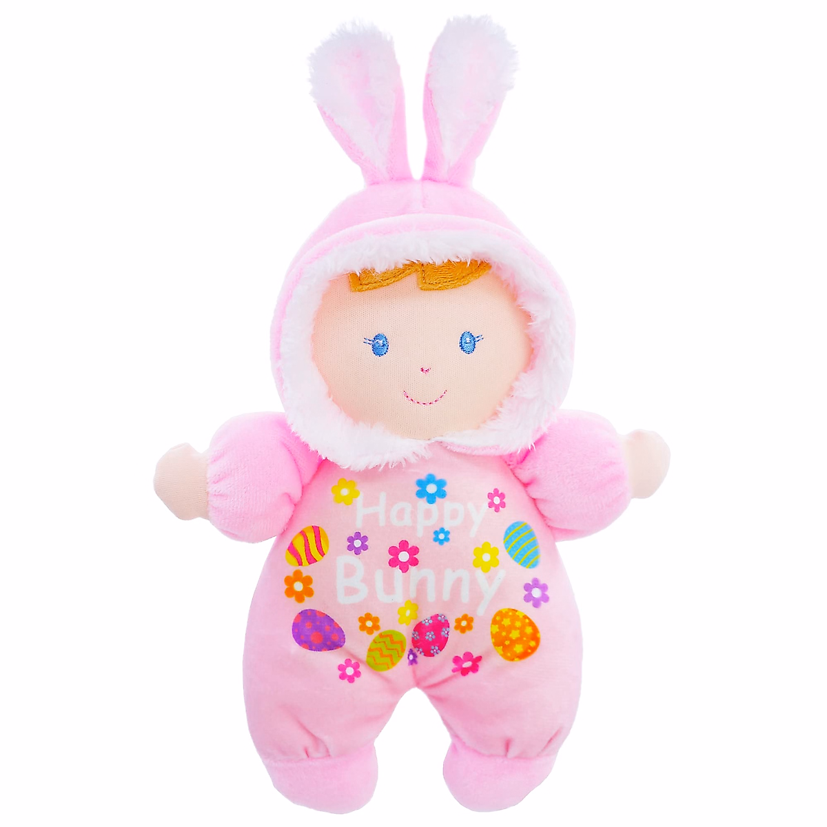 June Garden 9" My First Doll Olivia - Soft Plush Bunny Baby Doll - Easter Gift for Infants and Toddlers