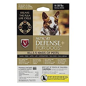 Nutri-Vet Defense Plus Flea & Tick Control for Small Dogs