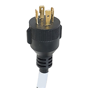 labwork 100FT 4 Prong 30 A Generator Cord L14-30P to L14-30R Generator Extension Cord Pre-Drilled Power Inlet Box Water Proofing Combo Kit L14-30P Generator Inlet Box 125/250 Volts