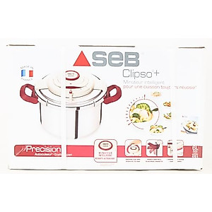 Seb Clipso+ Precision Pressure Cooker 6 L Stainless Steel Steamer, Healthy Steamer, Induction, Made in France P4410706