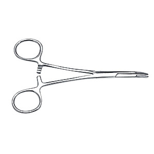 POCREATION Dog Ear Powder Dog Ear Powder Pet Ear Hair Tweezers, Stainless Steel Curved Tip Ear Hair Tweezers Stainless Steel Pet Dog Cat Ear Hair Tweezers Curved Tip Cleaning Clamp (S 7.9In)