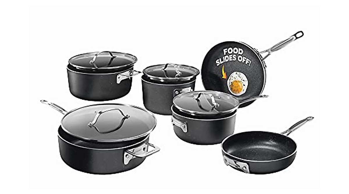 Granitestone Stack Master 10 Piece Nonstick Cookware Set