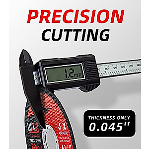 LUCKUT Cut-Off Wheels Cutting Wheel Disc 4-1/2"x3/64''x7/8'' Thin Metal Stainless Steel Cutting Cut Off Disc Blades Grinding Wheel for Angle Grinders 25-Pack