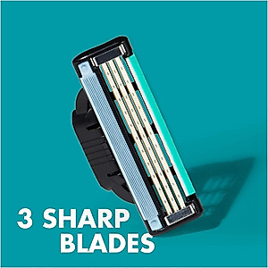 Gillette Mach3 Razor Blades for Men, Pack of 4 Refill Blades (2 Packs)