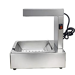 KOUWO Commerical French Fry Warmer Fries Dump Station Fried Food Warmers with Base Pan,500 Watt,110V