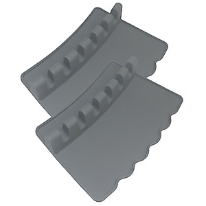 Chistepper 2 Packs Silicone Paint Brush Holders Paint Brush Organizer Large Paint Brush Stand Rest with 6 Slots for Watercolor Oil Acrylic Painting Brushes