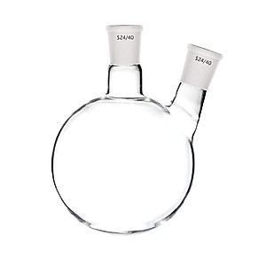 Deschem 1000ml,2-Neck,24/40,Round Bottom Flask,1L,Double Necks,Laboratory Boiling Bottle