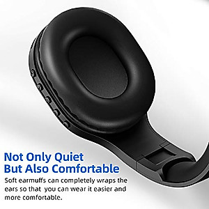 Rechargeable and Portable Personal FM Radio Headphones with Best Reception, Walkman Wireless Headset FM Radio Ear Muffs for Jogging, Mowing, Cycling, Meeting FM Receiver